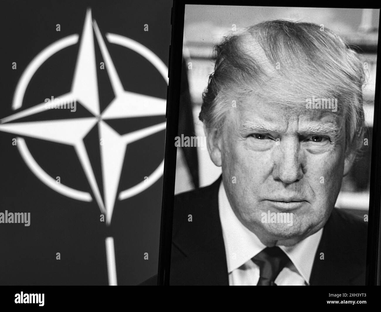Donald trump portrait Black and White Stock Photos & Images - Alamy
