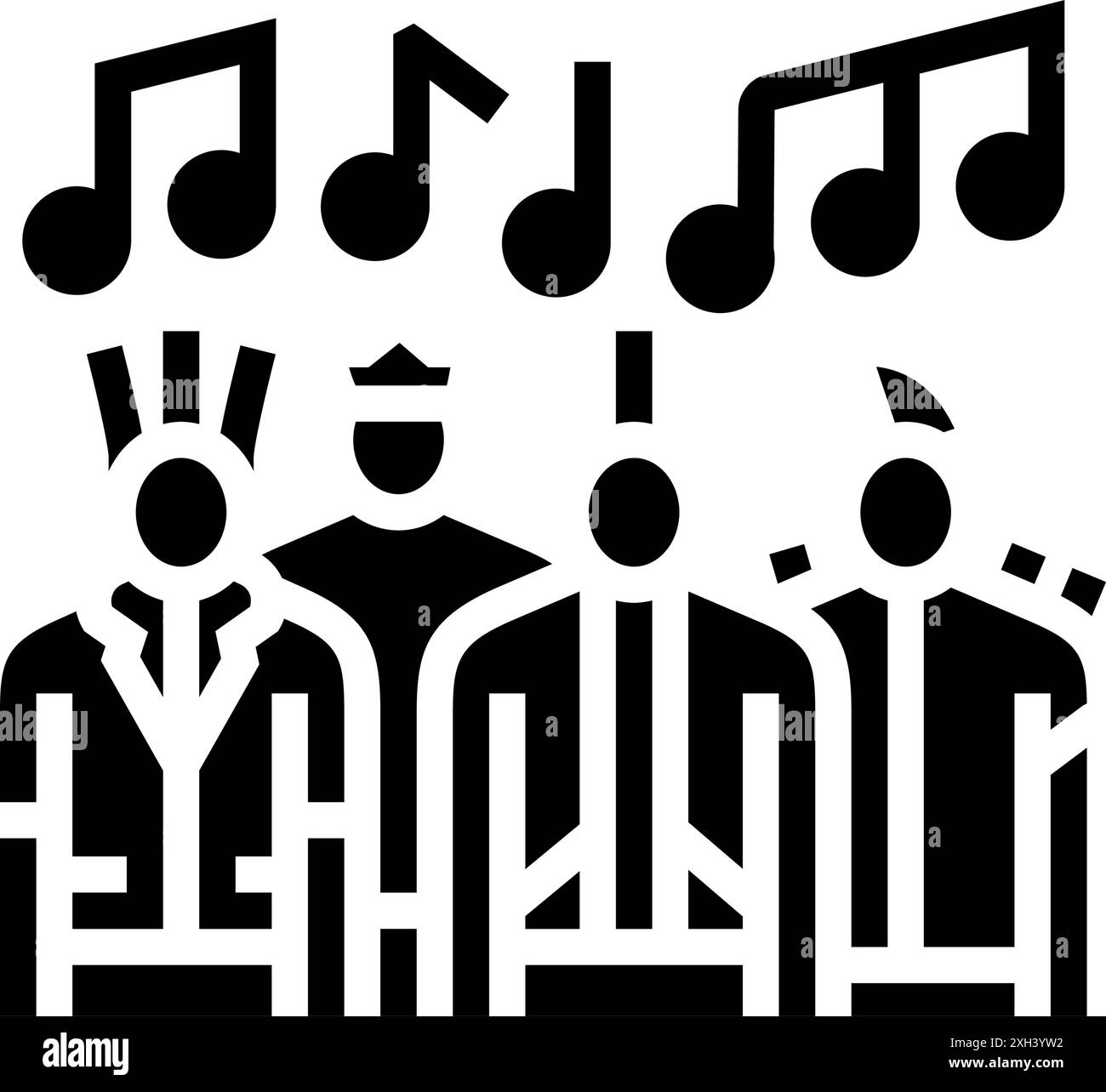punk bands subculture style glyph icon vector illustration Stock Vector ...