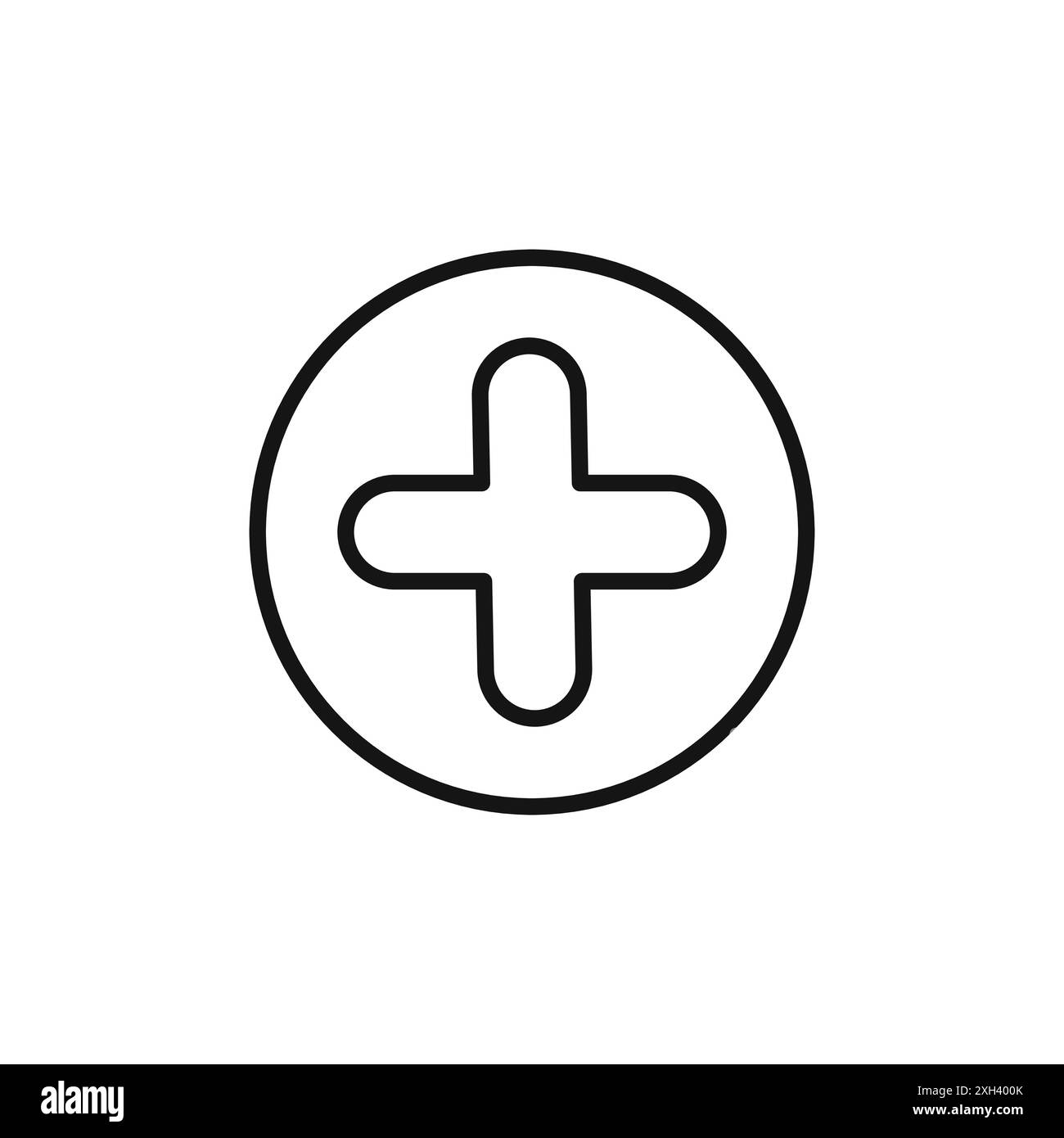 Add Icon logo sign vector outline in black and white color Stock Vector ...