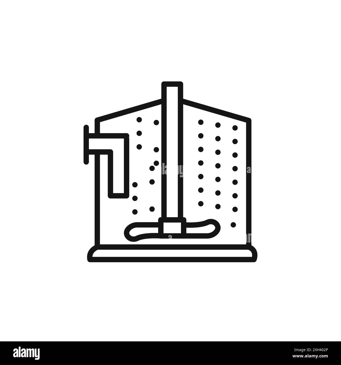 anaerobic digestion biomass icon logo sign vector outline in black and ...