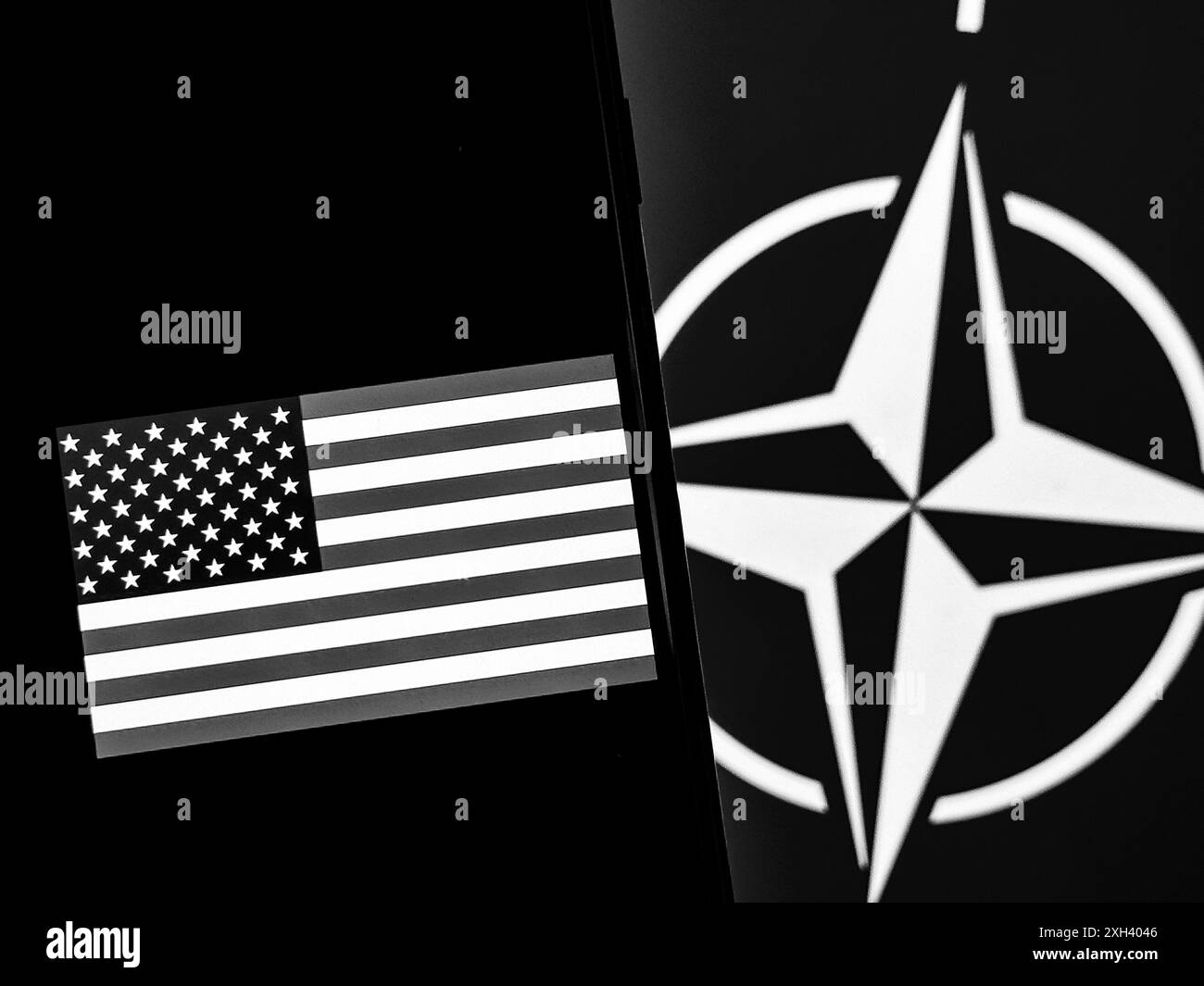 Flag of the united nations Black and White Stock Photos & Images - Alamy