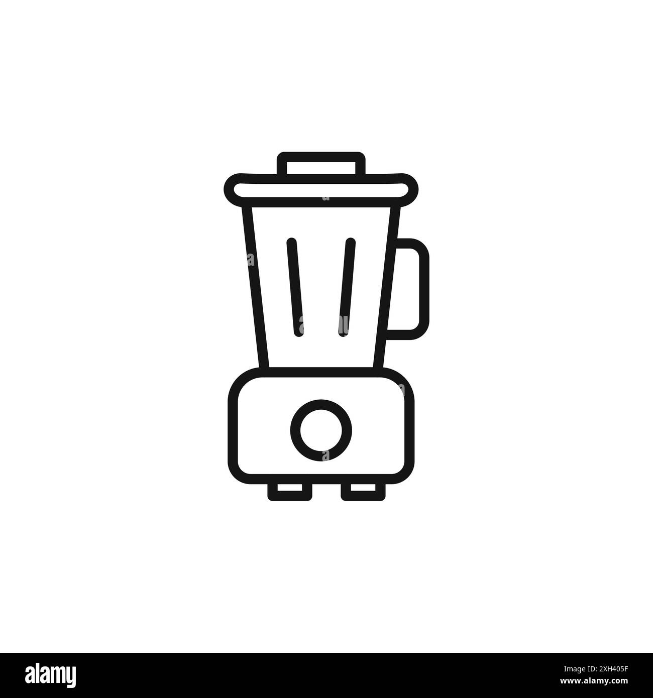 Blender icon logo sign vector outline in black and white color Stock ...