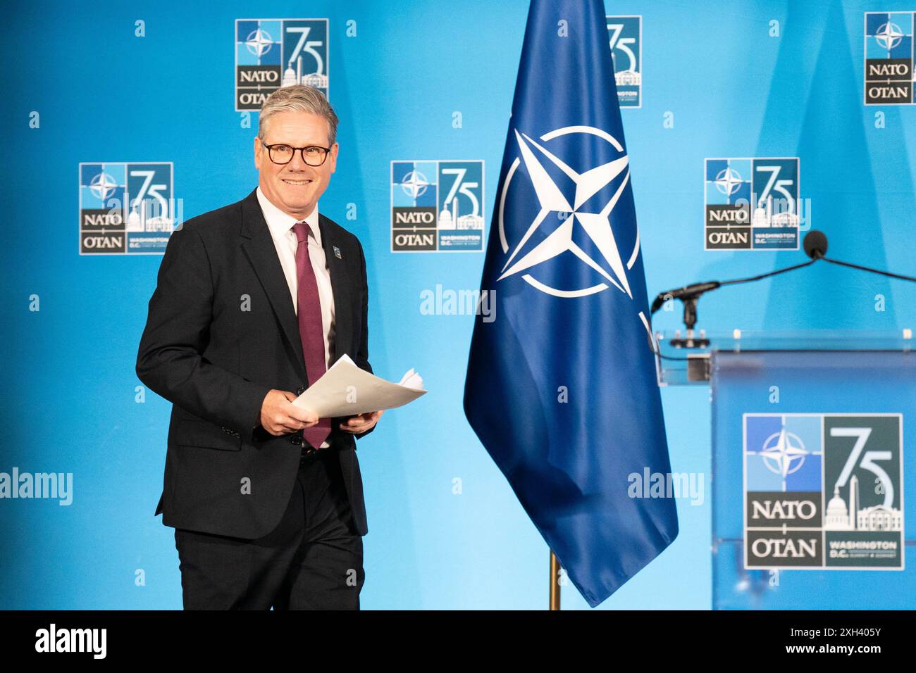 Prime Minister Sir Keir Starmer holds a press conference at the end of ...