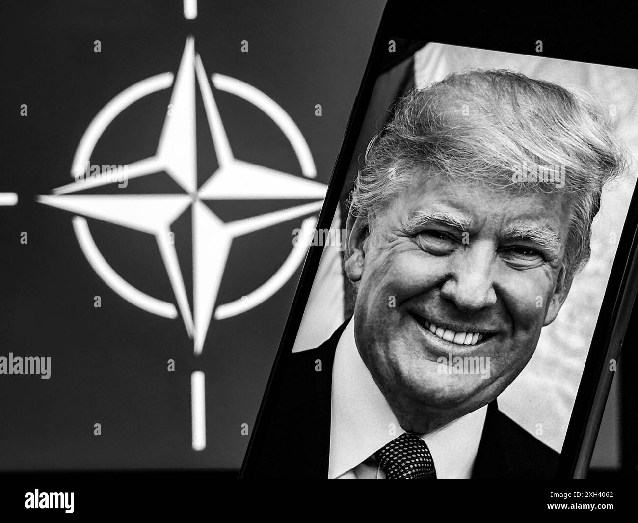 Donald trump portrait Black and White Stock Photos & Images - Alamy