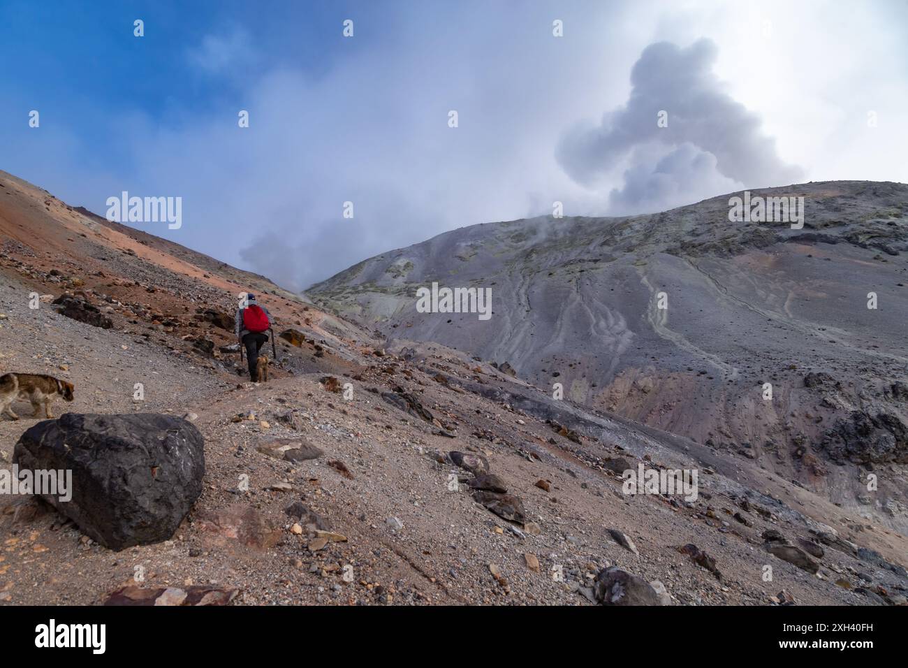 Landscapes of the Cumbal volcano in Colombia border with Ecuador Stock ...