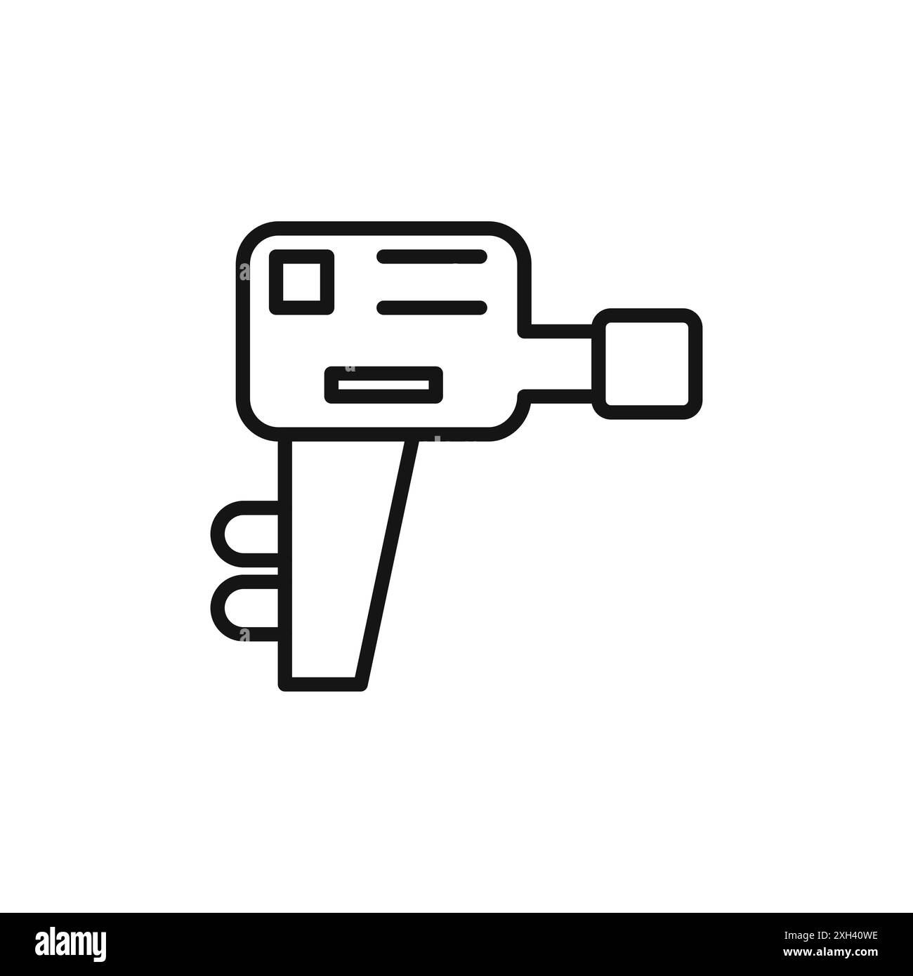 Boat engine icon logo sign vector outline in black and white color ...