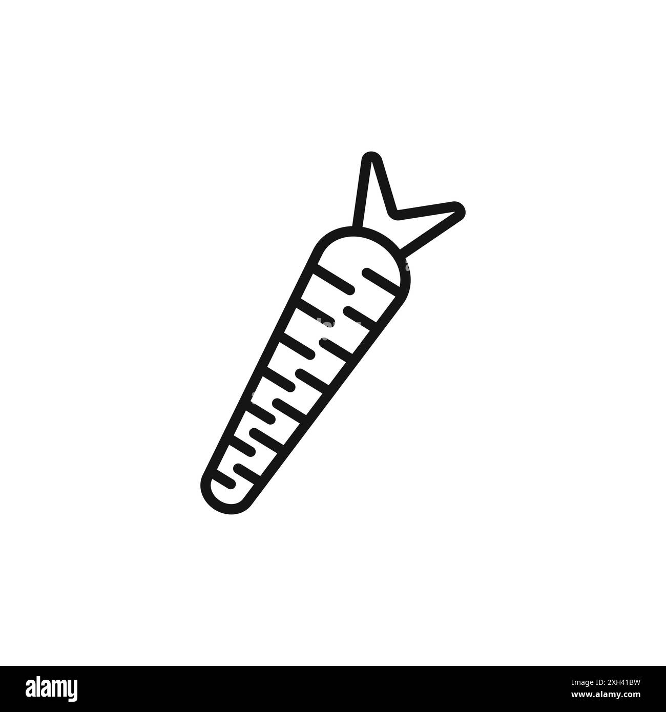 Carrot icon logo sign vector outline in black and white color Stock ...