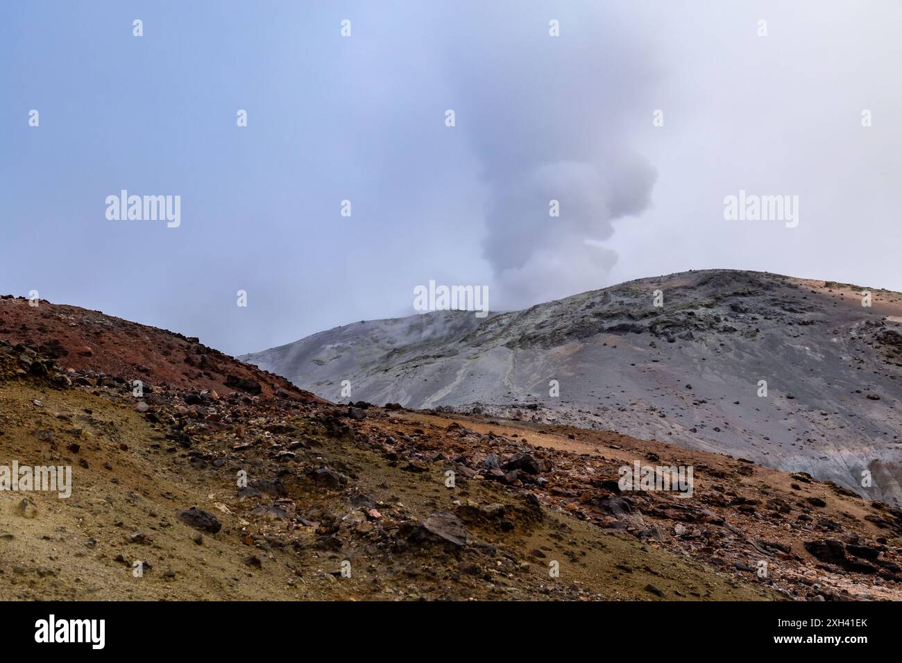 Landscapes of the Cumbal volcano in Colombia border with Ecuador Stock ...