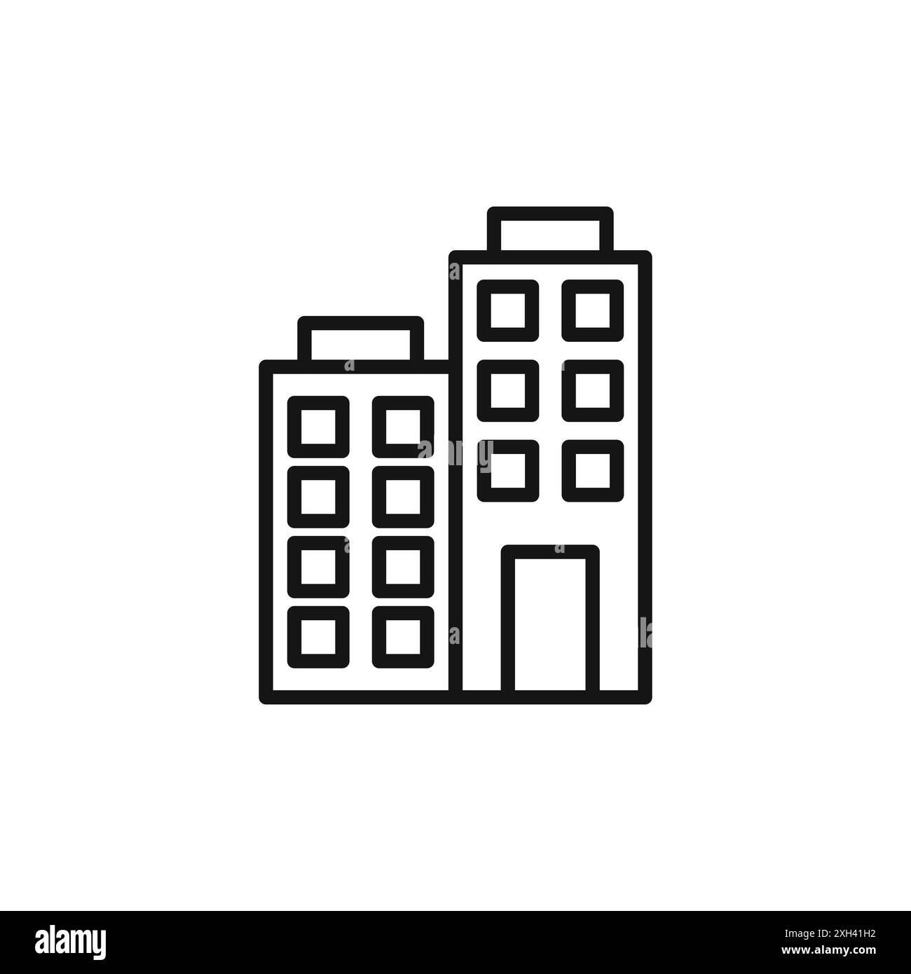 Company icon logo sign vector outline in black and white color Stock ...