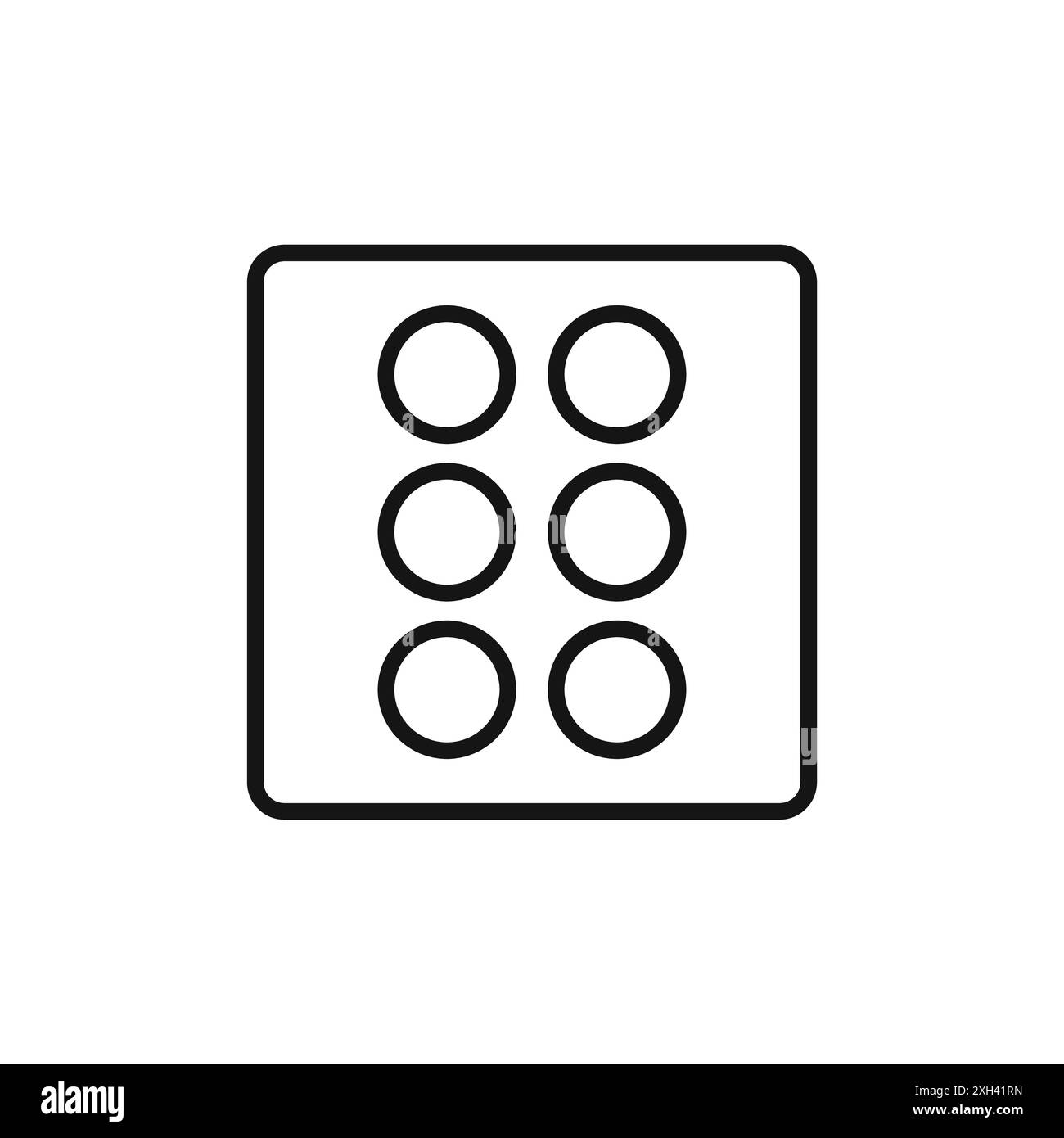 Sign number logo six icon Stock Vector Images - Alamy