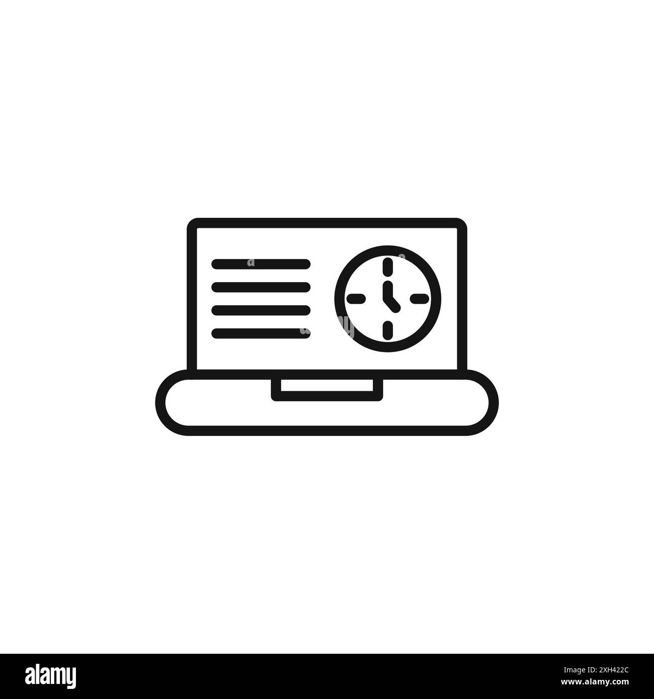 data analysis icon logo sign vector outline in black and white color ...