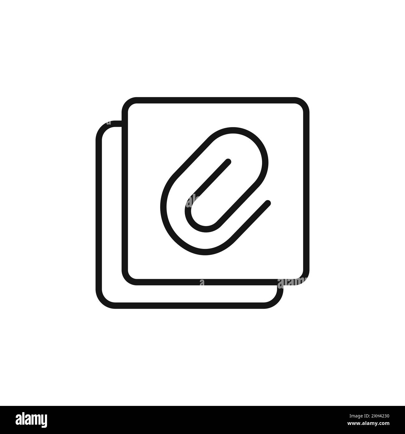 Enclosure icon logo sign vector outline in black and white color Stock ...