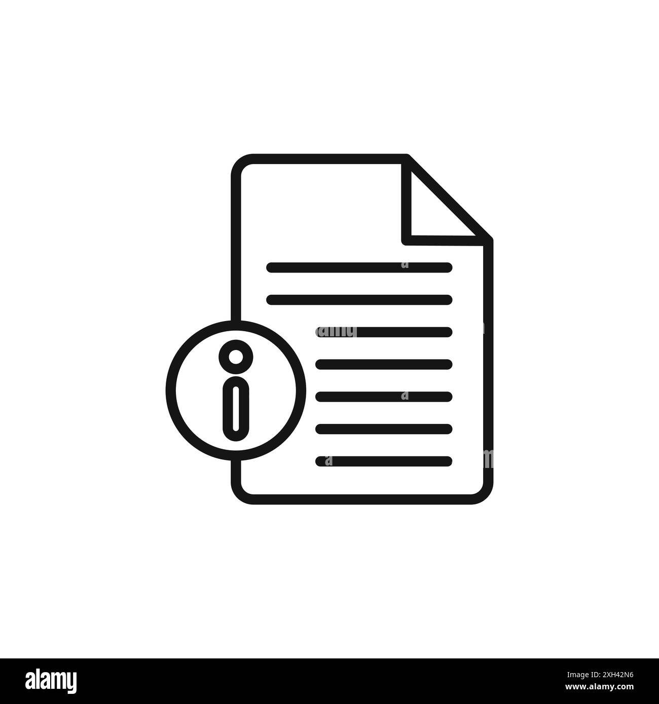 Help desk info page icon logo sign vector outline in black and white ...