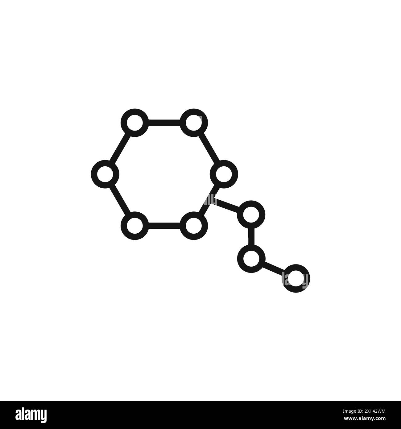 Hormones icon logo sign vector outline in black and white color Stock ...