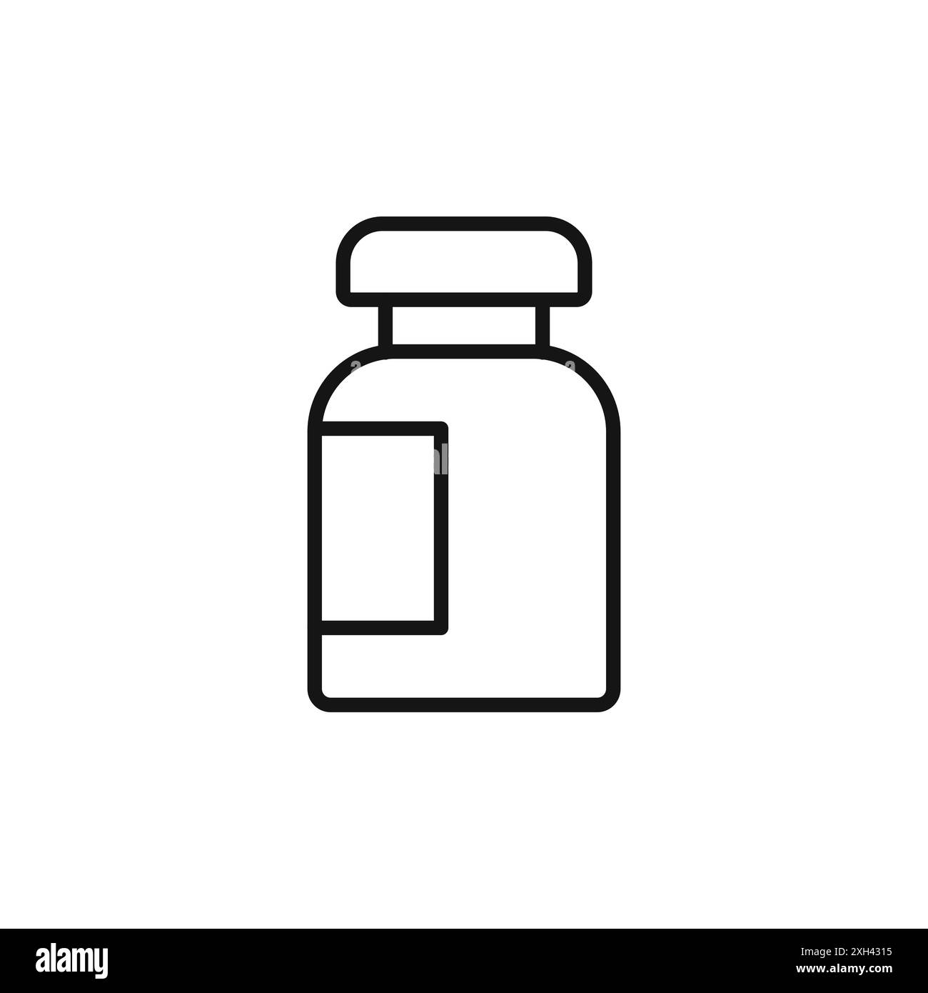 Syringe vial color line Stock Vector Images - Alamy