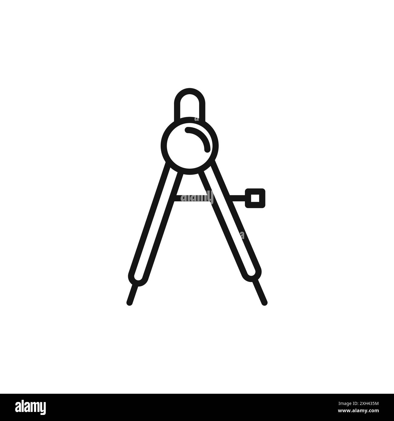 Compass in circle outline hi-res stock photography and images - Alamy