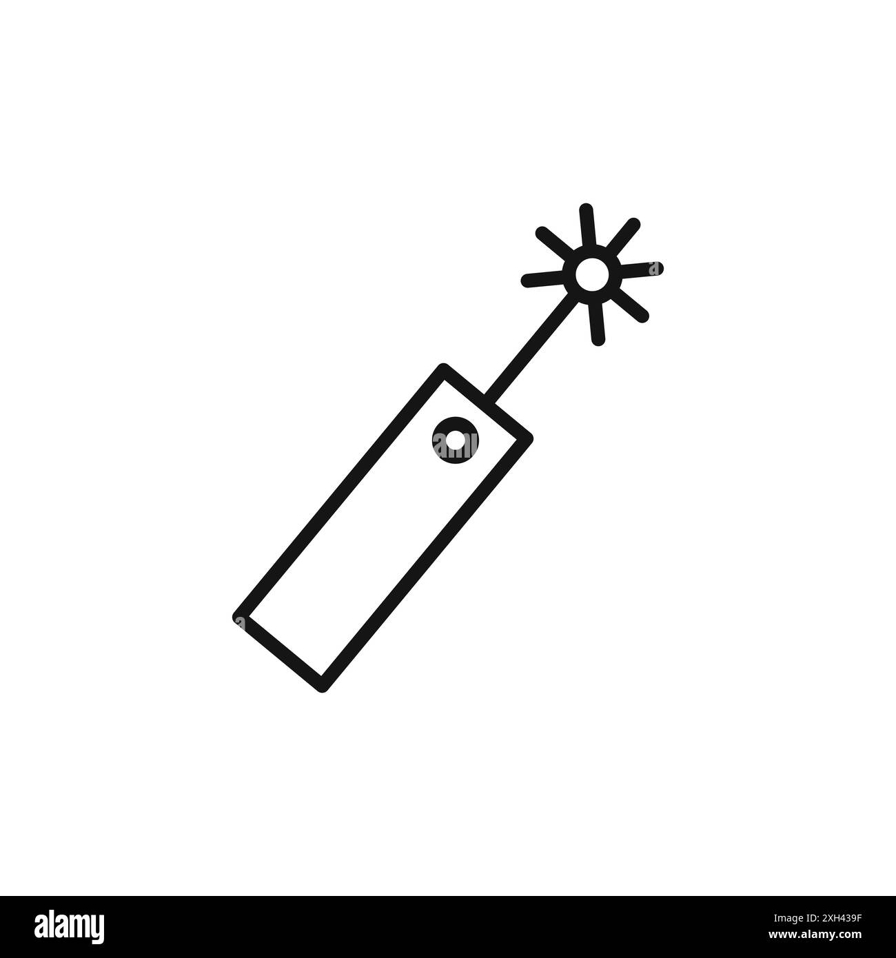 laser icon logo sign vector outline in black and white color Stock ...