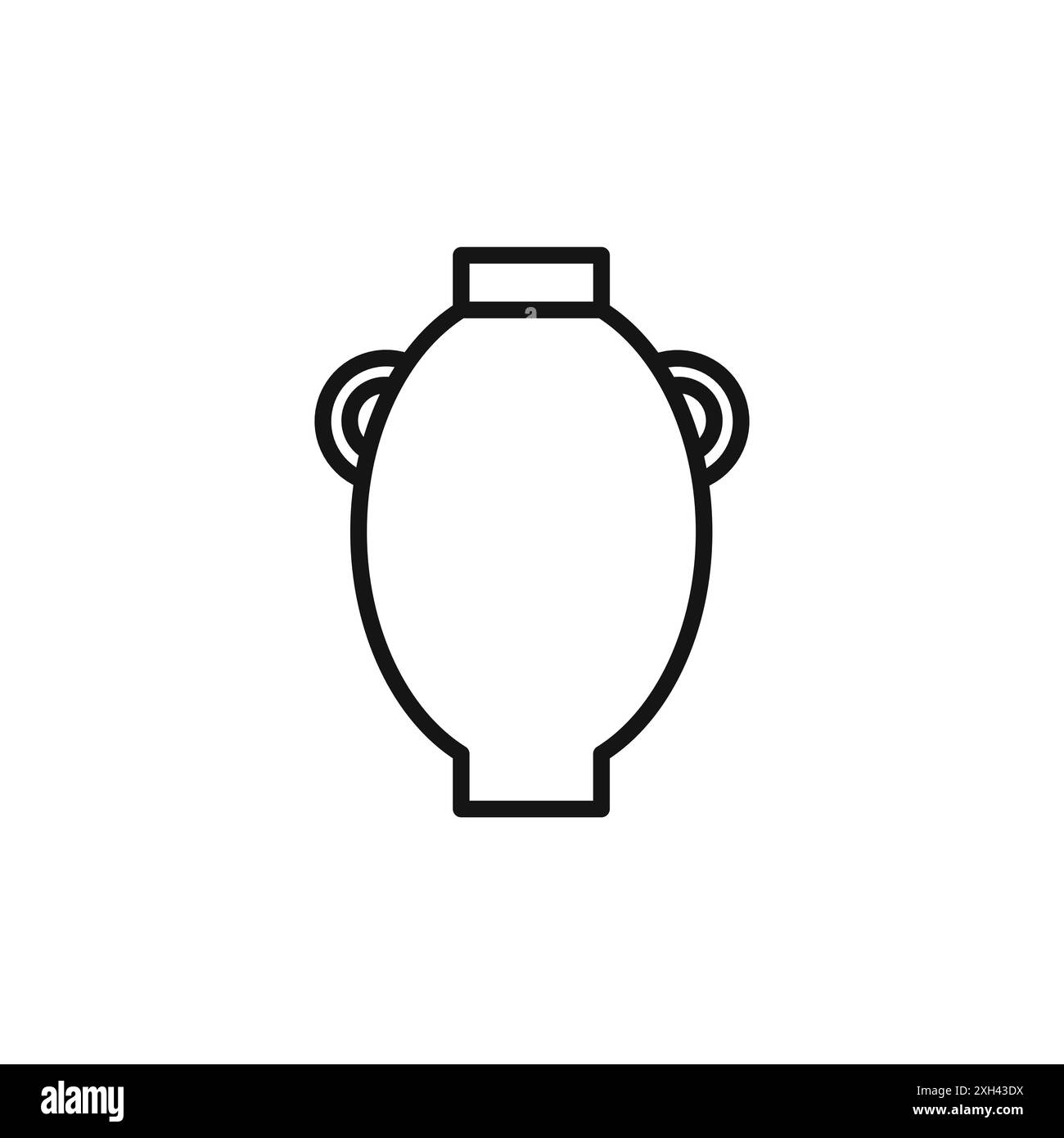 Manna Jar icon logo sign vector outline in black and white color Stock ...
