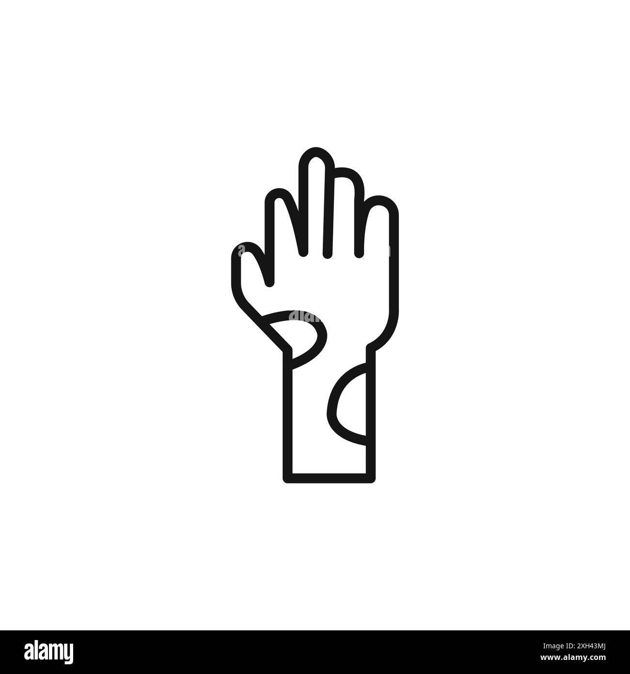 mottled skin icon logo sign vector outline in black and white color ...