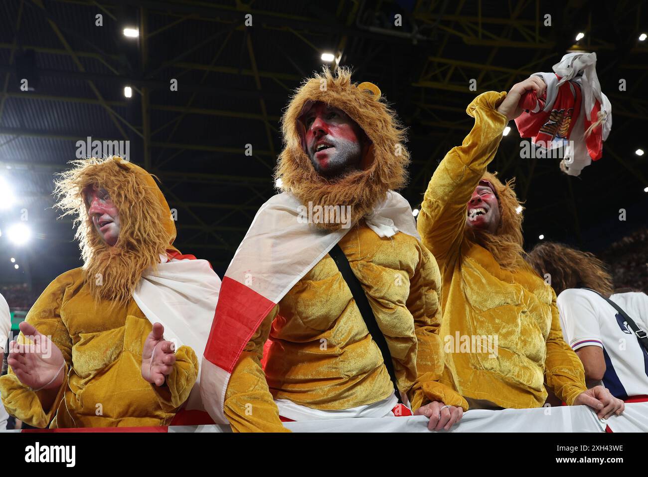 Dortmund, Germany. 10th July, 2024. England fans dressed as three lions ...