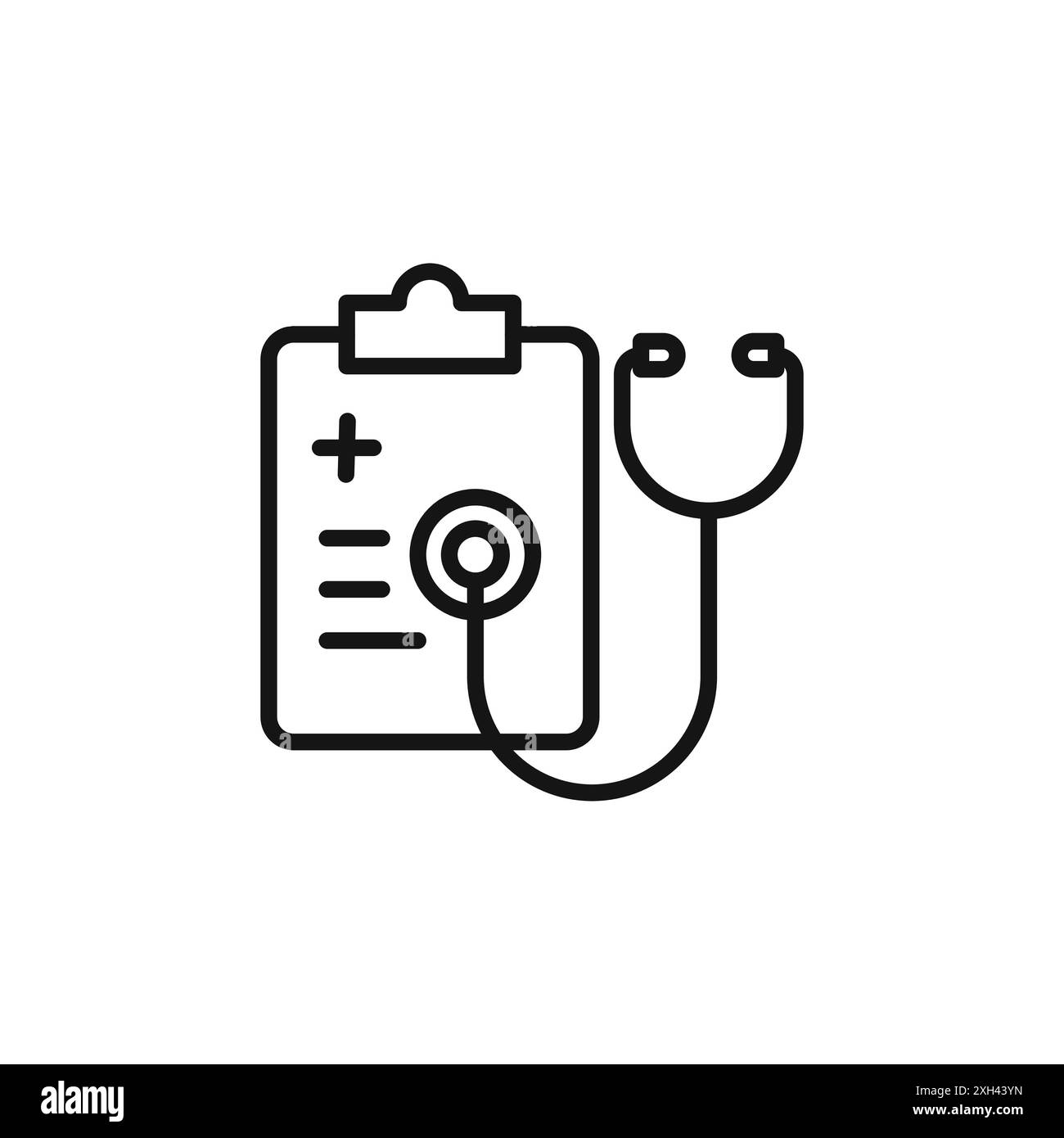 Regular health checkups icon logo sign vector outline in black and ...