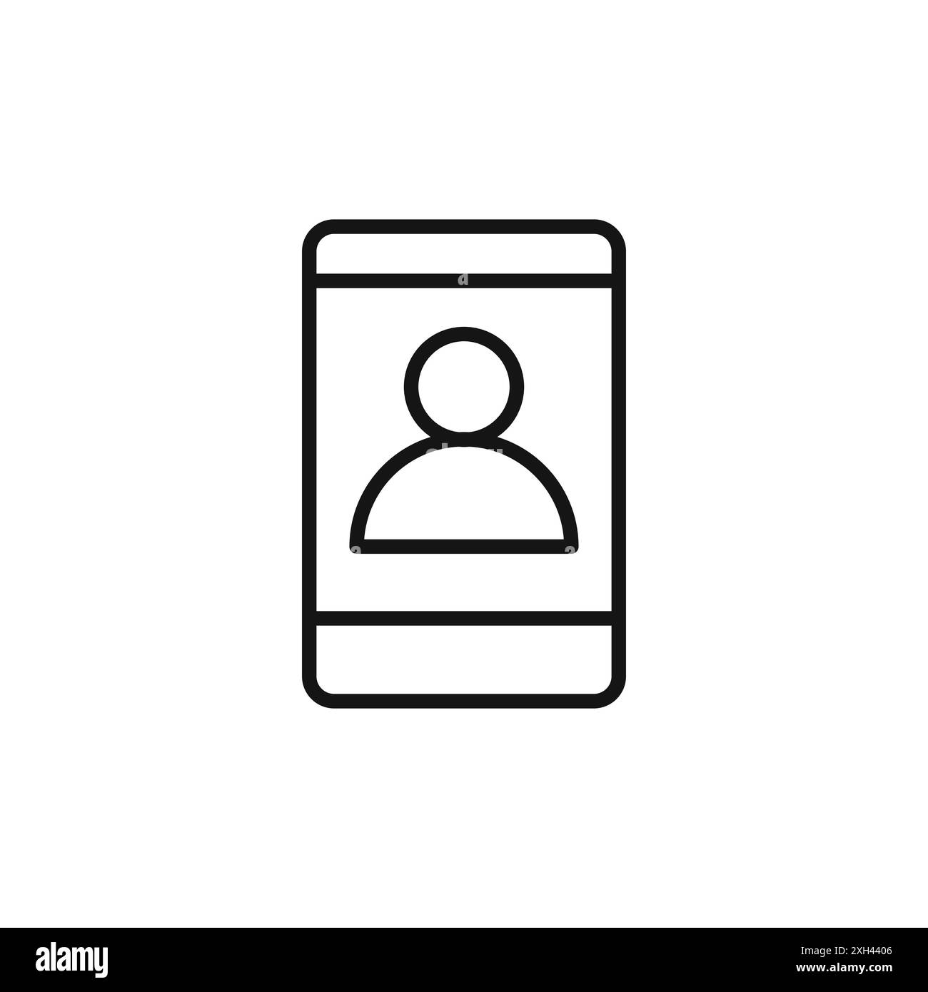 Mobile music application user Cut Out Stock Images & Pictures - Alamy