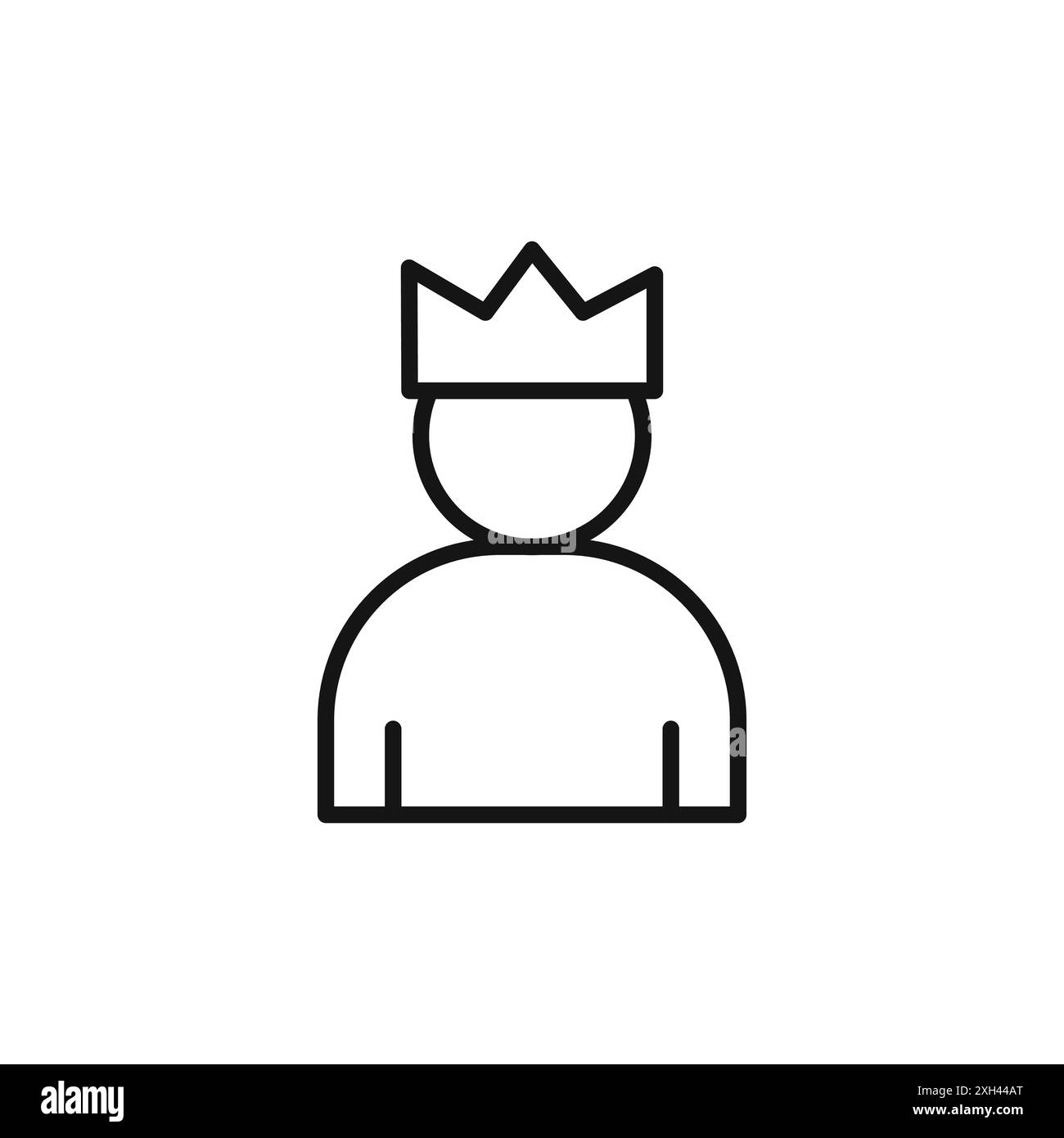 Premium Customer User Icon logo sign vector outline in black and white ...