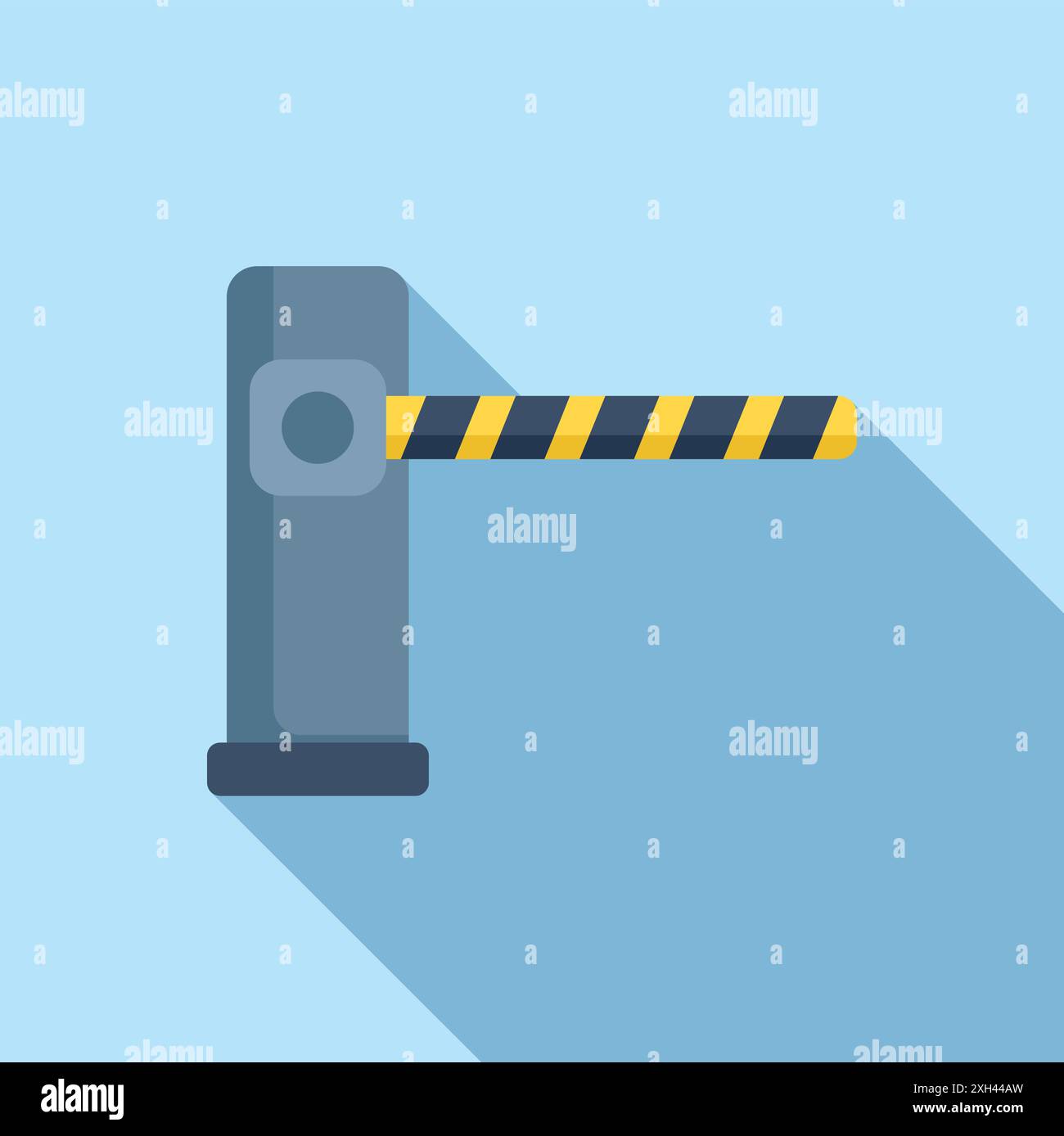 Parking barrier gate system is controlling access to a restricted area ...