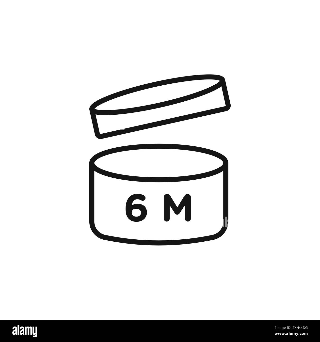 Pao 6m icon logo sign vector outline in black and white color Stock ...