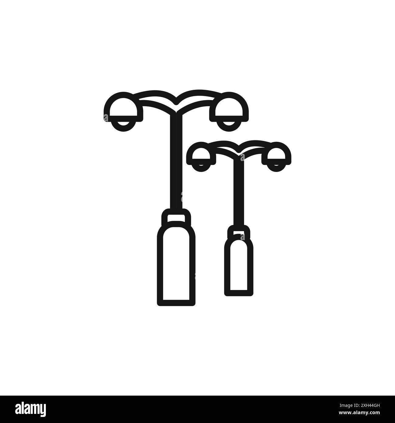 Street lighting in old Stock Vector Images - Alamy