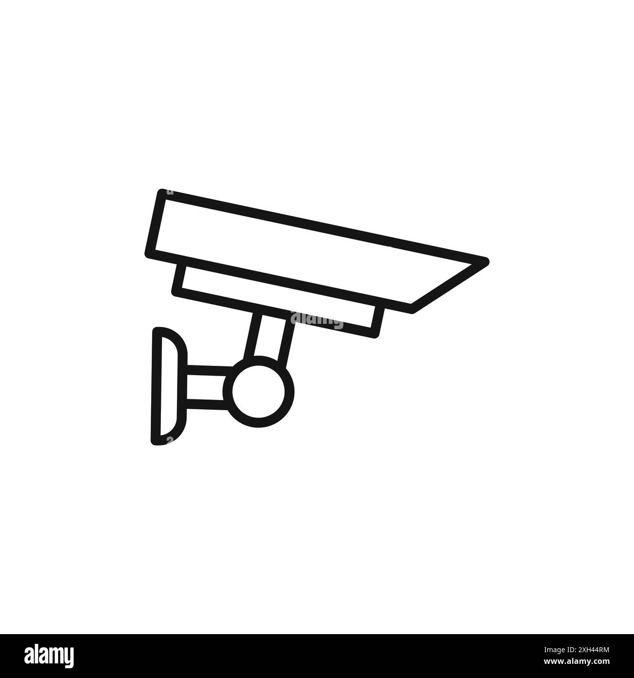 surveillance icon logo sign vector outline in black and white color ...