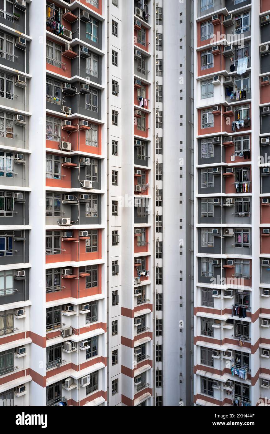 The iconic Choi Hung Estate in Hong Kong, with its vibrant, colourful ...