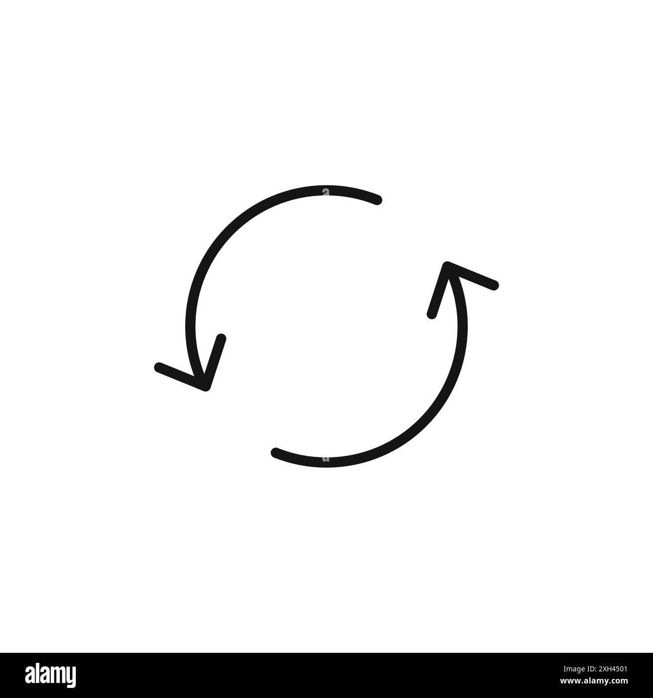 swap Icon logo sign vector outline in black and white color Stock ...