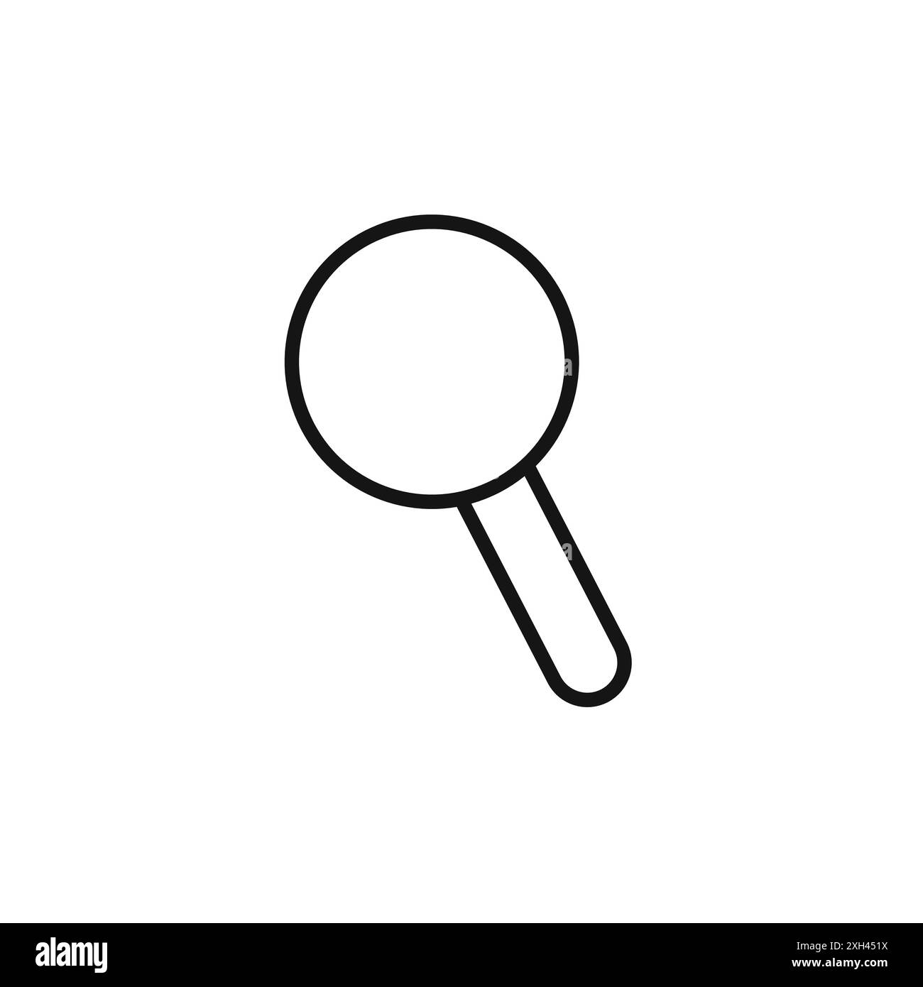 search icon logo sign vector outline in black and white color Stock ...