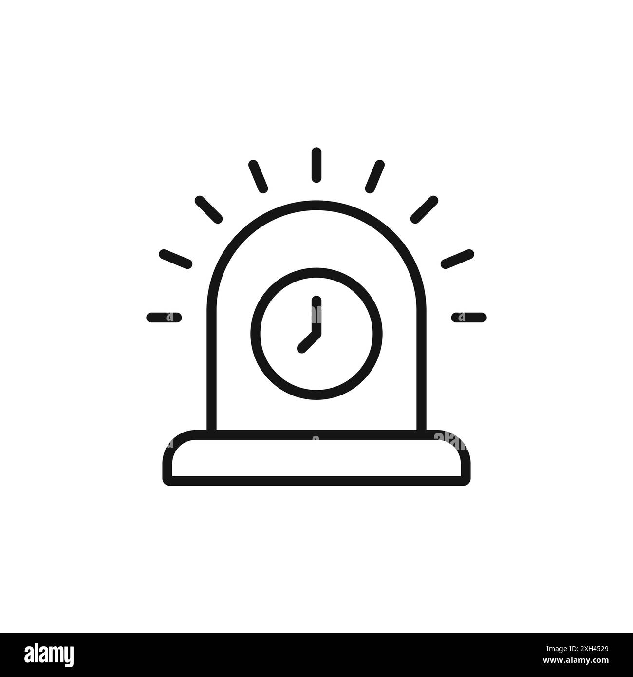 Urgent emergency icon logo sign vector outline in black and white color ...