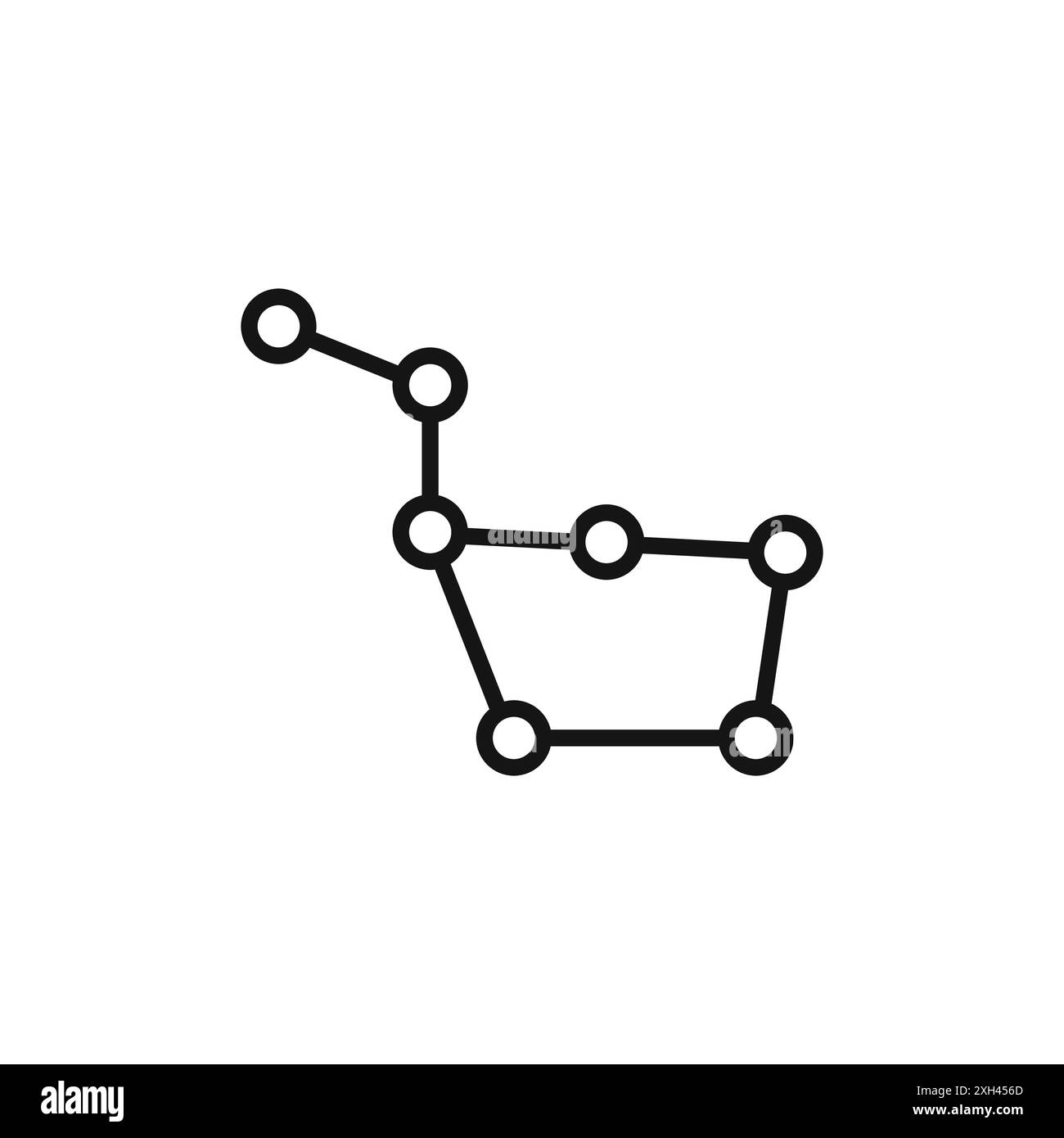 Ursa major icon logo sign vector outline in black and white color Stock Vector Image & Art - Alamy