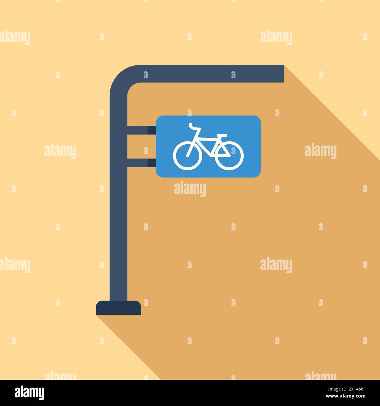 Bicycle parking sign showing parking space for bicycles Stock Vector ...