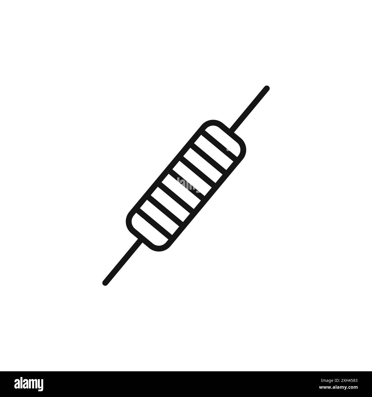 Zener diode icon logo sign vector outline in black and white color Stock Vector Image & Art - Alamy