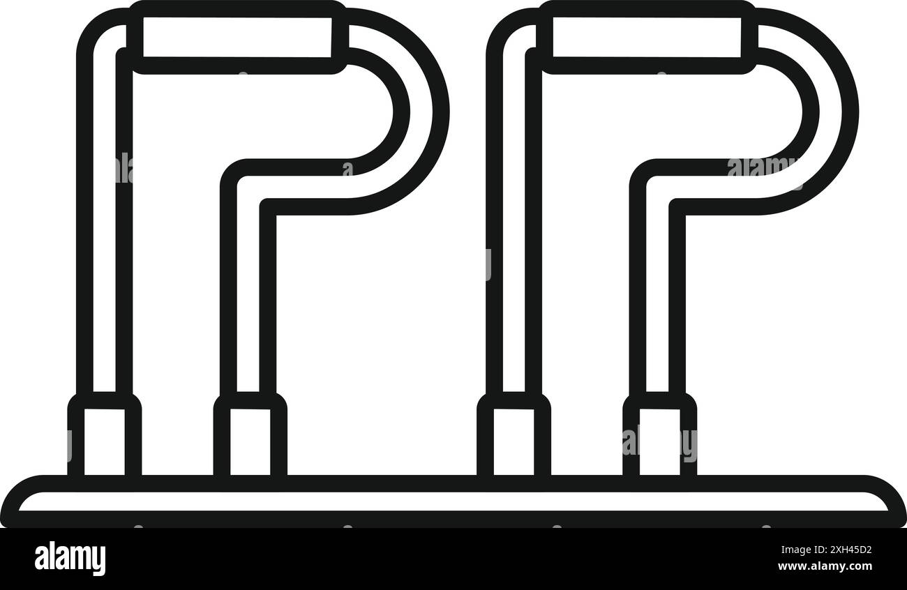 This icon represents parallel bars, which are commonly used in physical ...