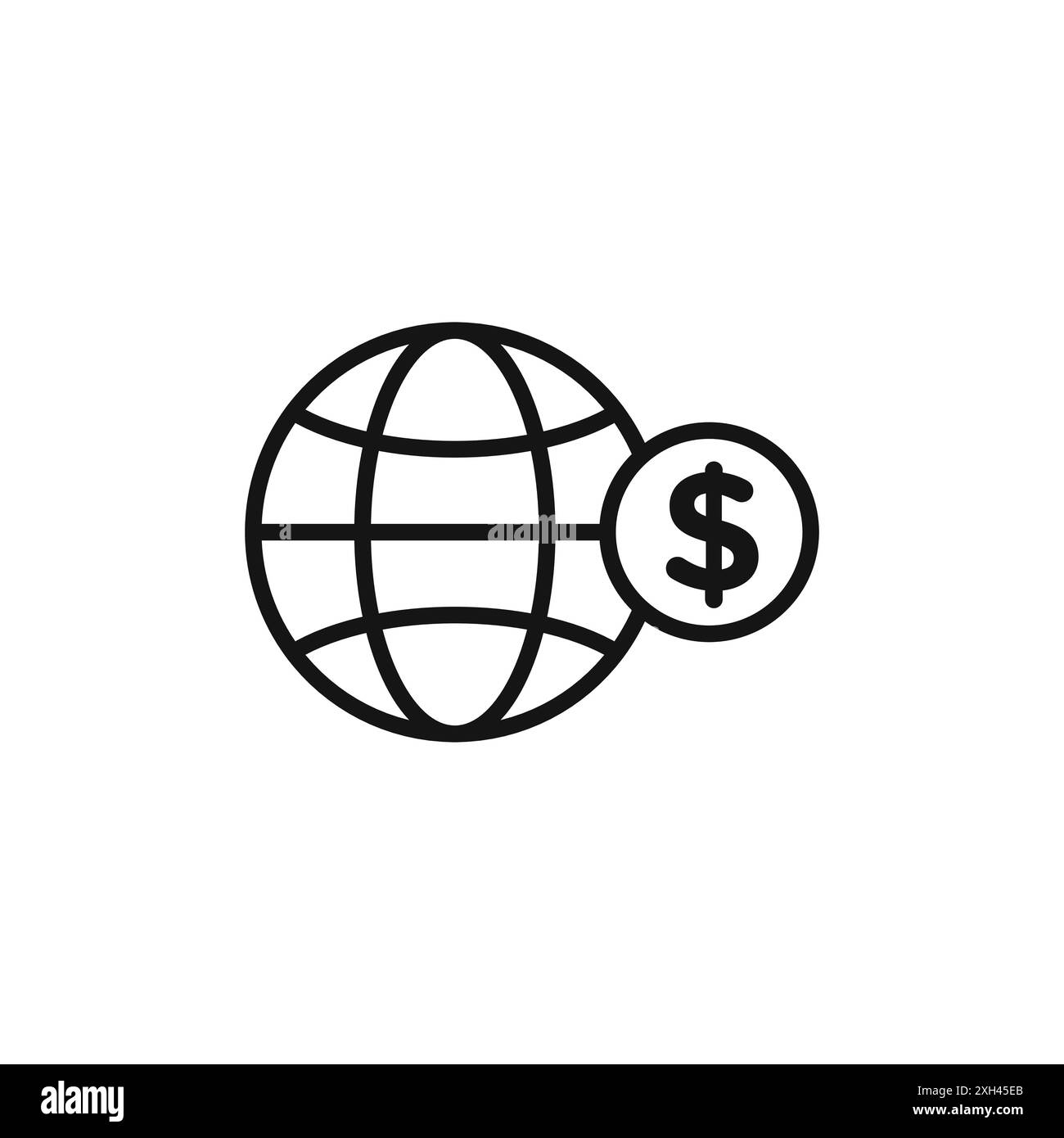 World Payment Transfer icon logo sign vector outline in black and white ...