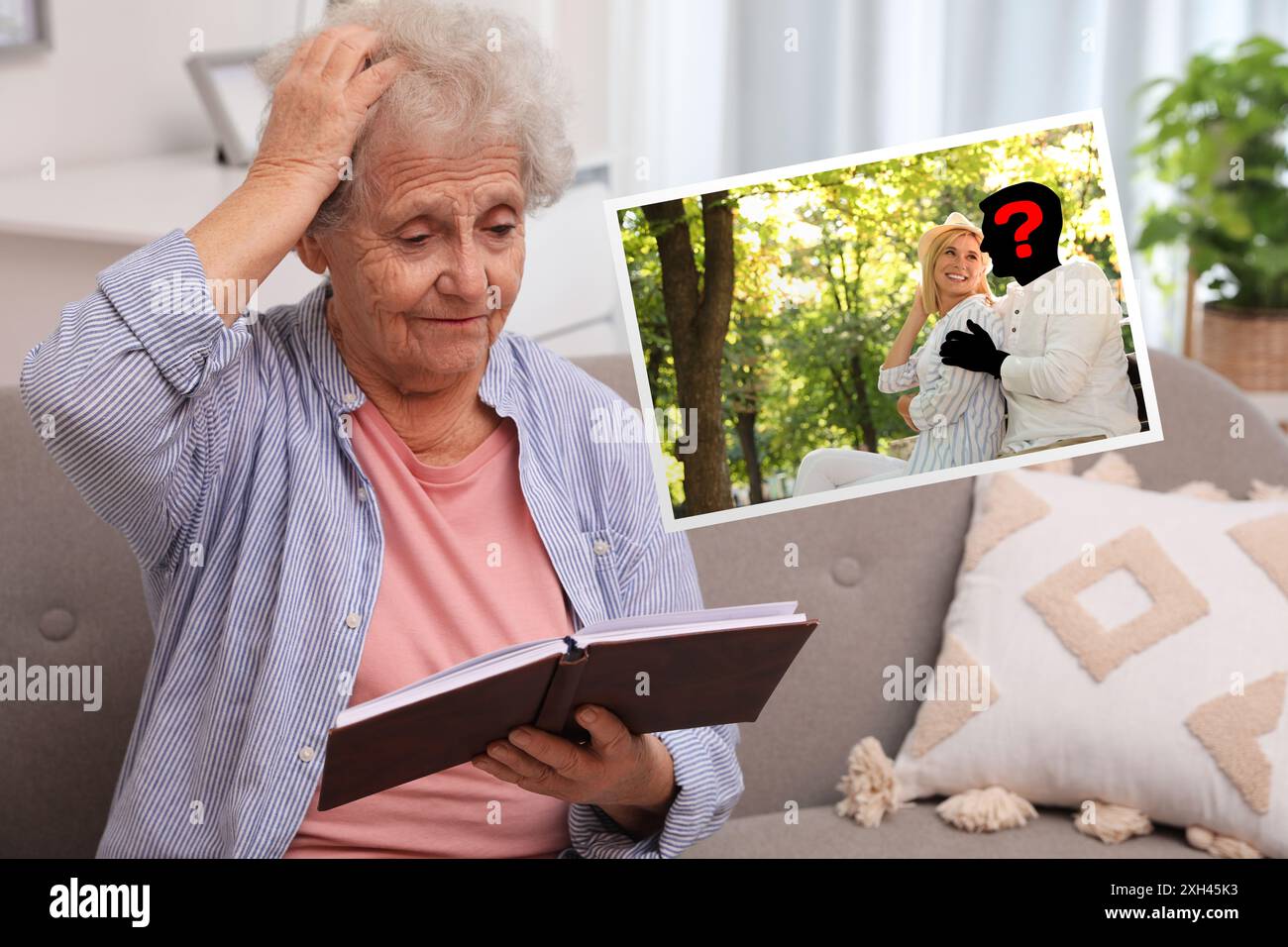 Elderly woman suffering from dementia hi-res stock photography and ...