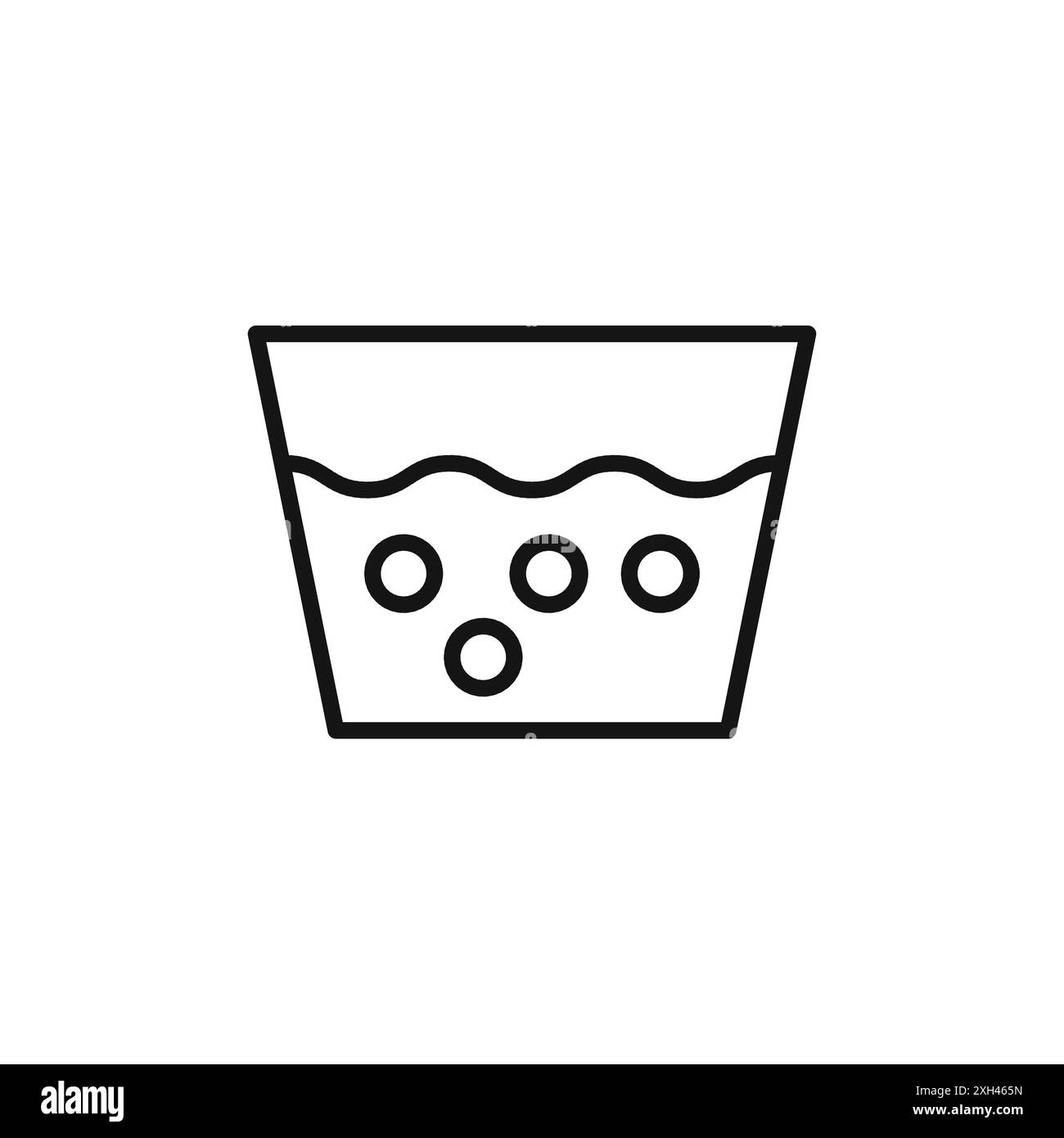 Water soak icon logo sign vector outline in black and white color Stock ...