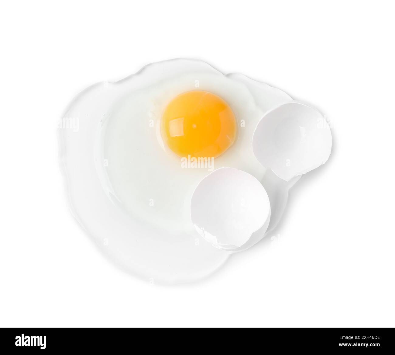 Uncooked egg yolk isolated above hi-res stock photography and images ...
