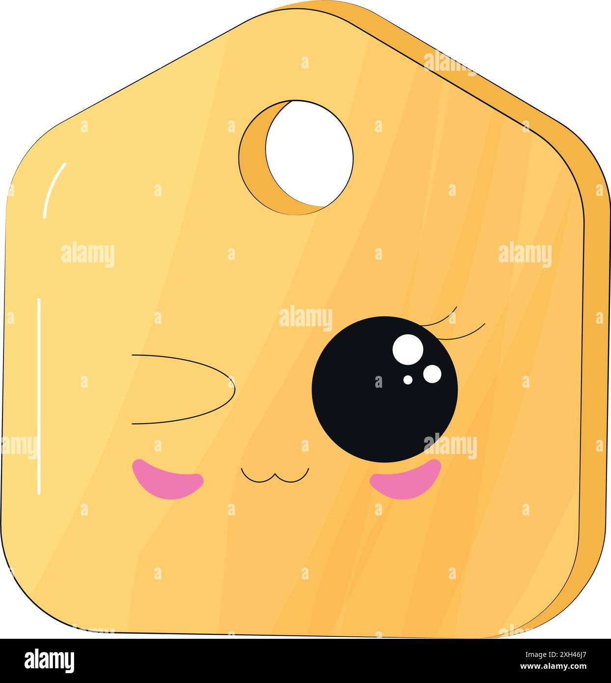 Cute label character cartoon Vector illustration Stock Vector Image ...