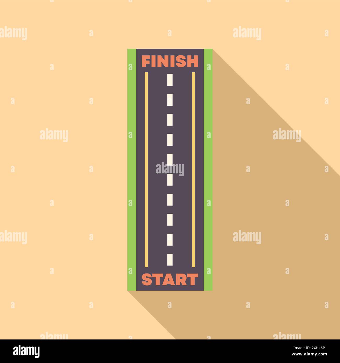 Start and finish straight Stock Vector Images - Alamy