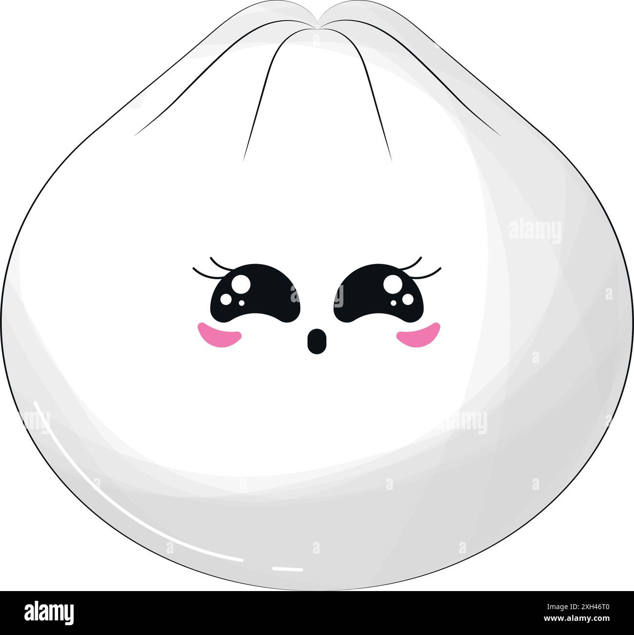 Cute dumpling character cartoon Vector illustration Stock Vector Image ...