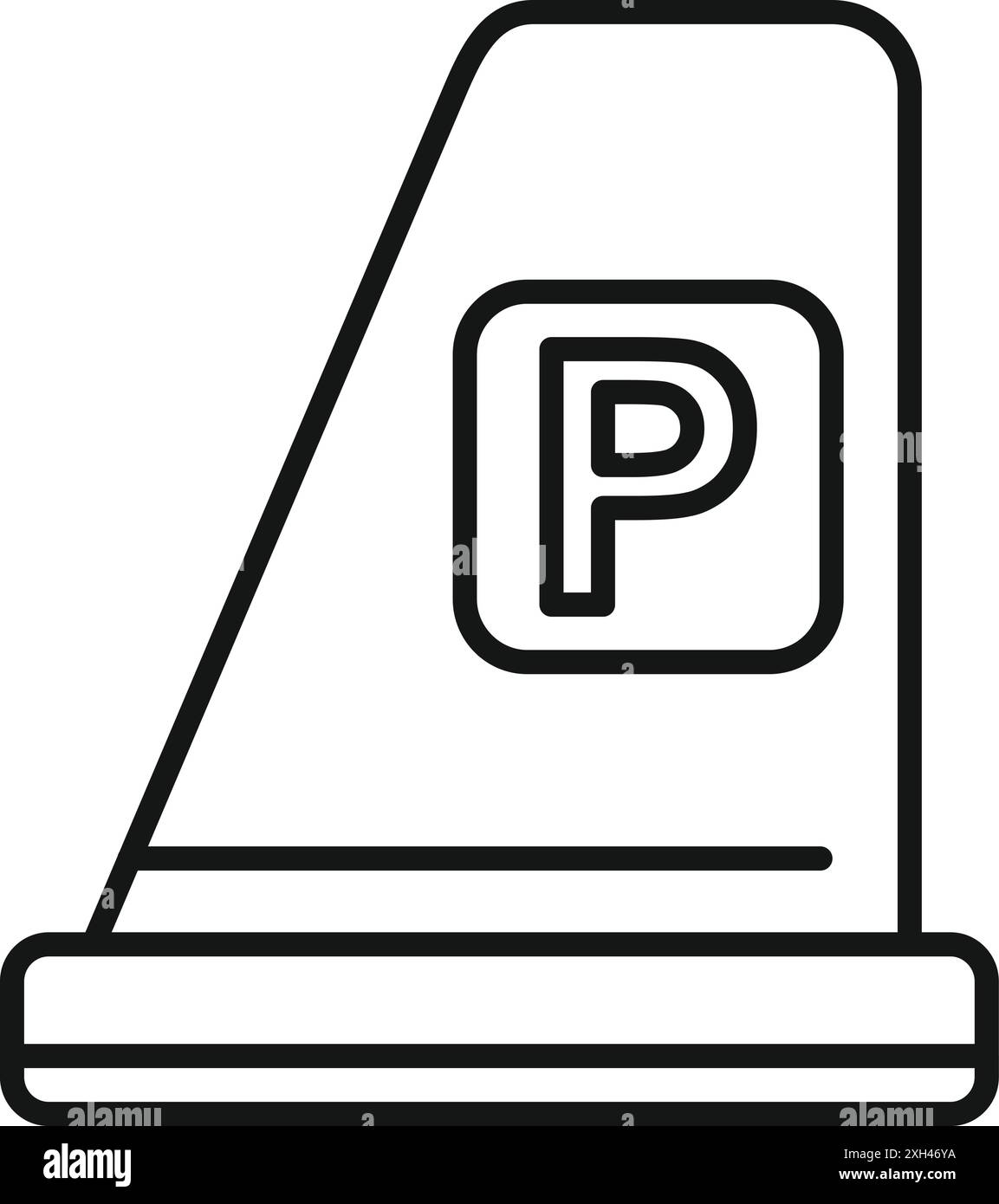 Parking sign indicating a designated area where parking is permitted ...