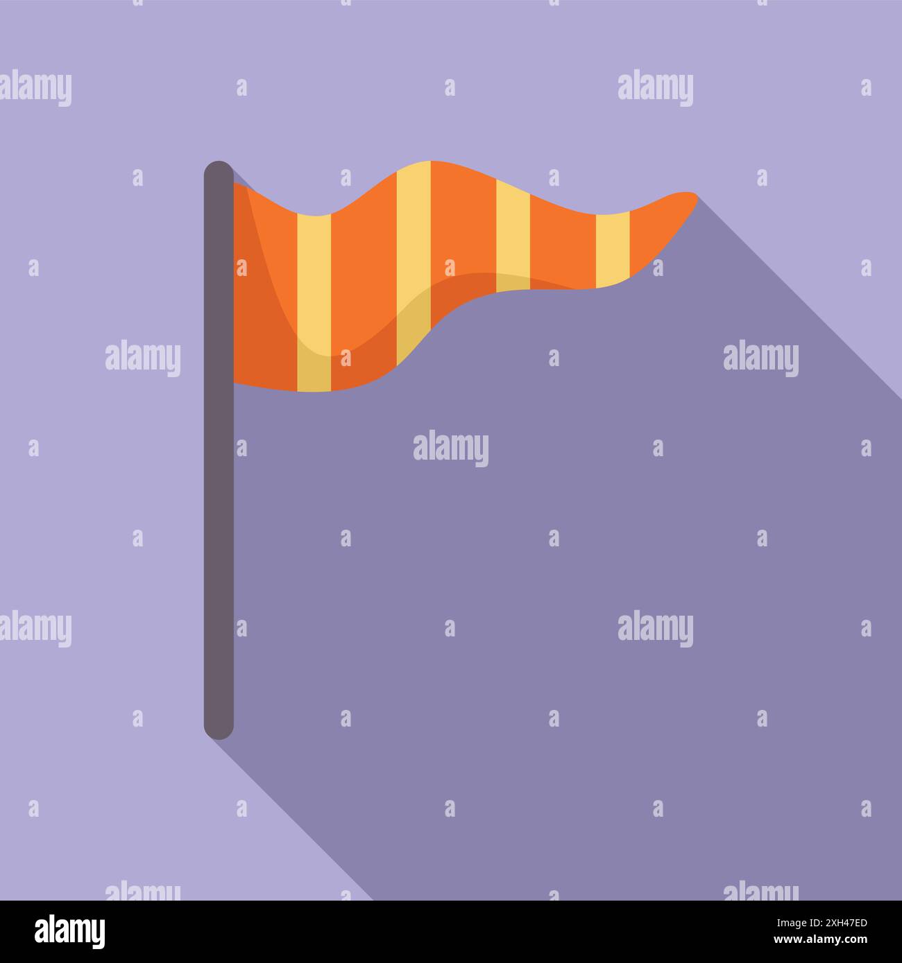 Windsock indicating wind direction and strength, used in meteorology ...