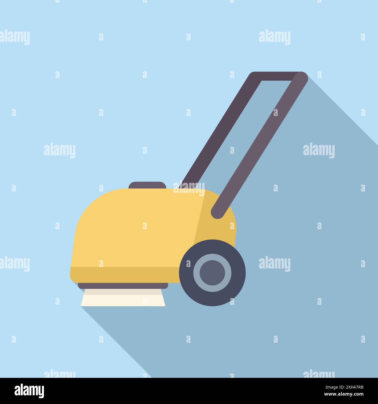 Professional cleaning equipment floor polishing machine illustration ...