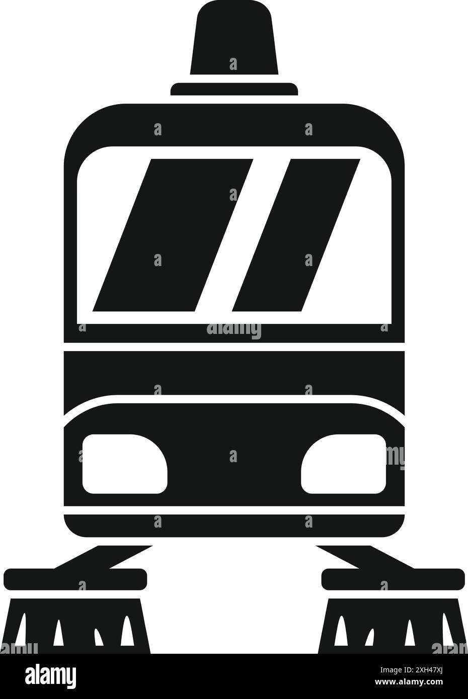 Simple icon of a street cleaning machine using rotating brushes to ...